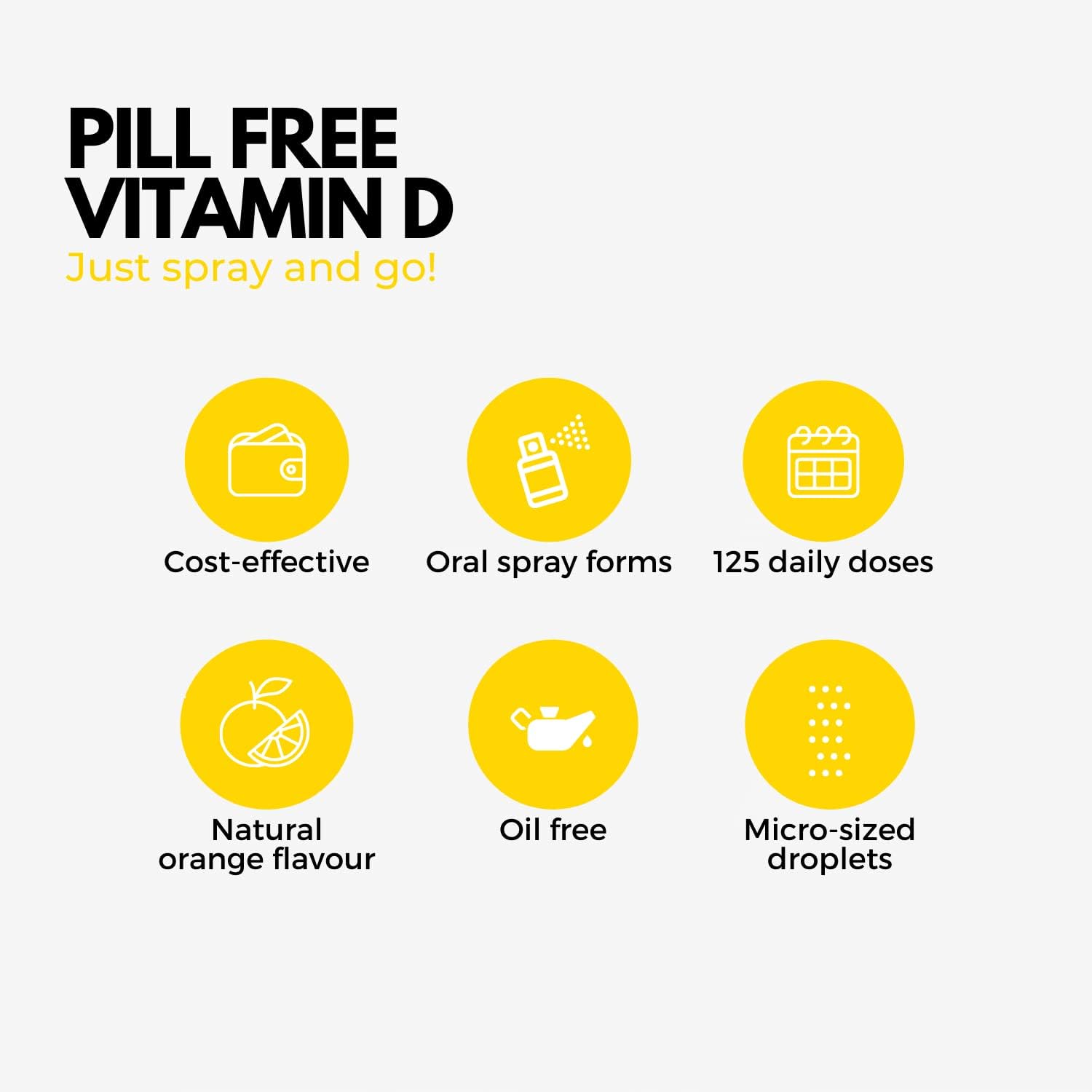 LYL sunD3 – Spray de vitamina D para niños, 600 IU – 4 veces más alta ...