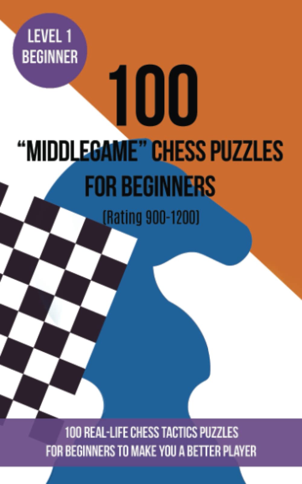 100 “Middlegame” Chess Puzzles for Beginners (Rating 900-1200): 100 ...