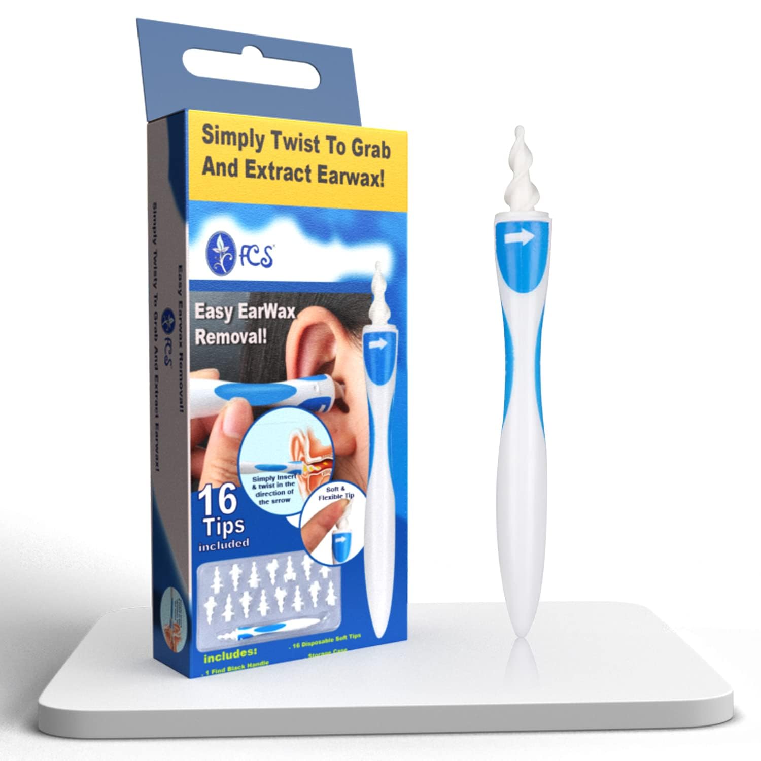 Buy FCS Silicone Ear Cleaner Ear Wax Removal Tool Kit for Ear Safety ...