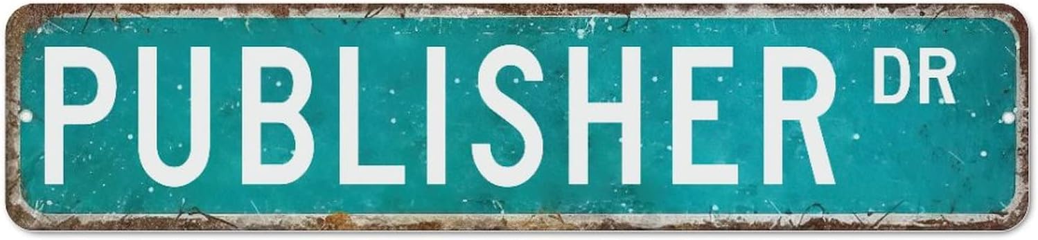 Amazon.com: Publisher Street Sign Profession Decor Metal Sign ...