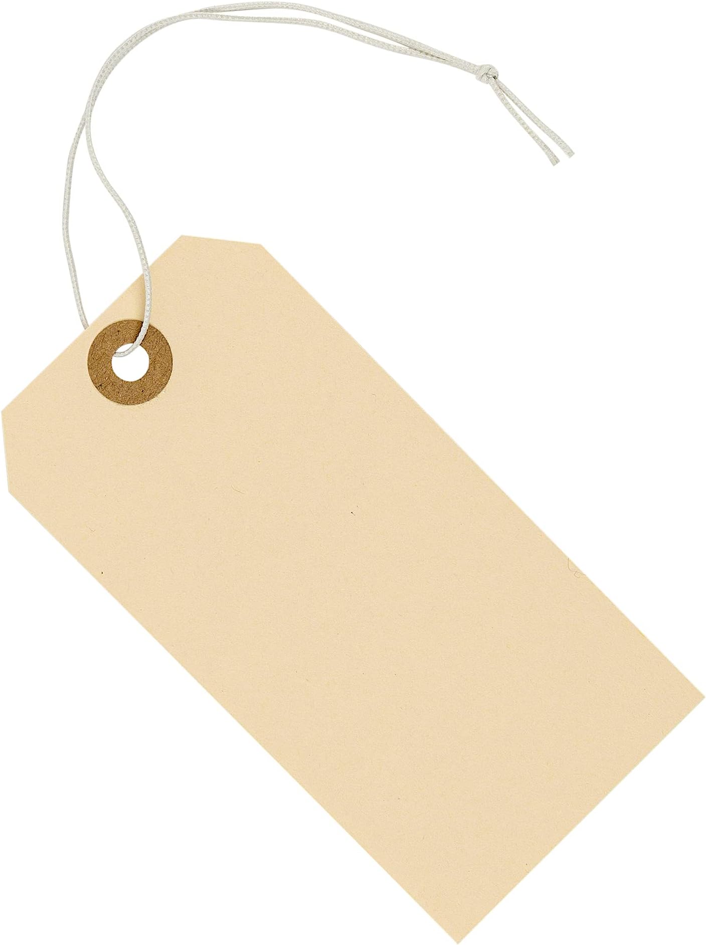Tags with Elastic String Attached - #5, 4 3/4" x 2 3/8" Box of 100 ...