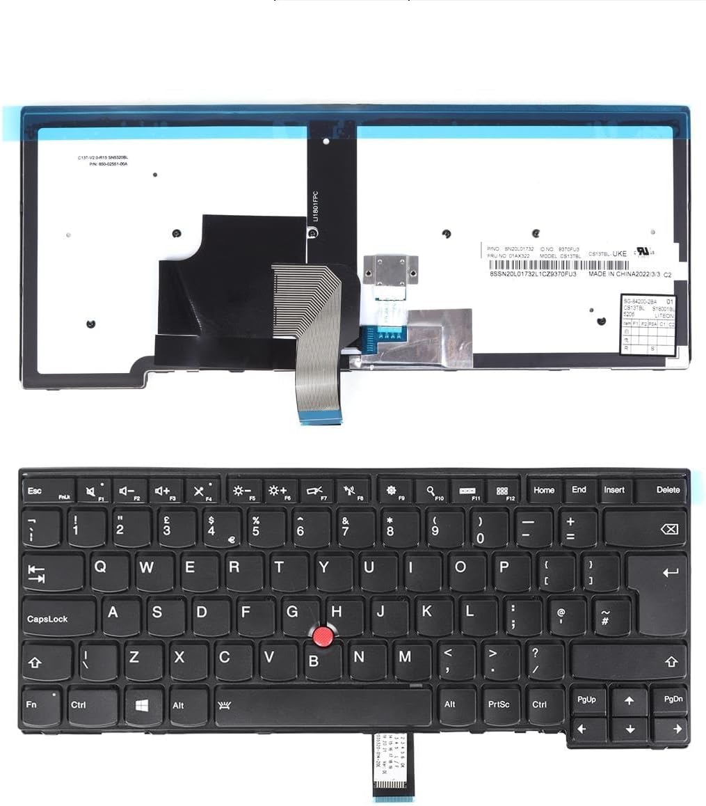Amazon.com: Laptop Replacement UK Keyboard Compatible with IBM Thinkpad ...