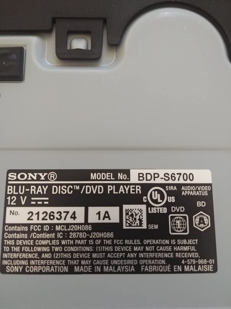 SONY BDP-S6700 2k/4k Upscaling - Bluetooth- 2D/3D - Wi-Fi - Multi ...