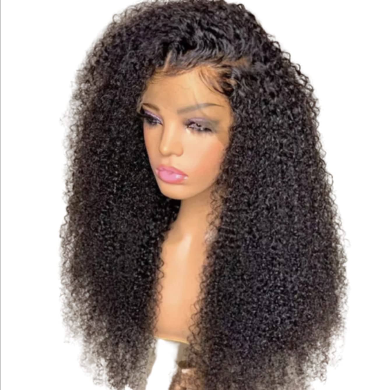 Amazon.com : Kizzy’s Kinky Curly Lace Front Wig 100% Unprocessed Human ...