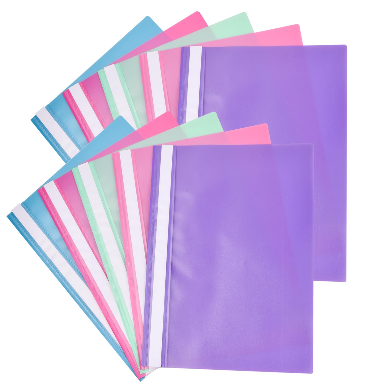 Pack of 10 A4 Project Folder Plastic Wallets Presentation Project ...