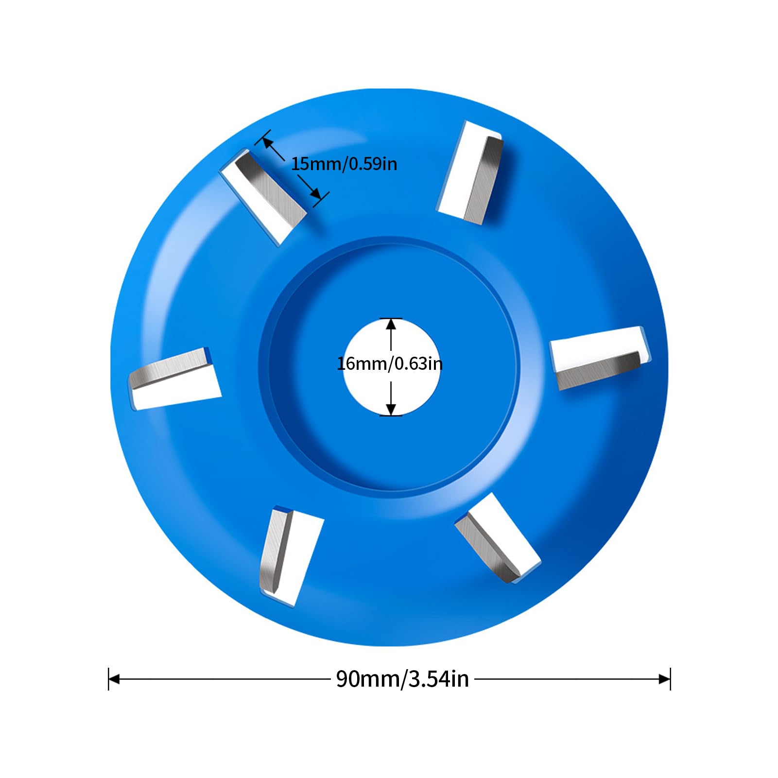 Snapklik.com : 6 Teeth Wood Turbo Carving Disc Grinder Wheel 16mm ...