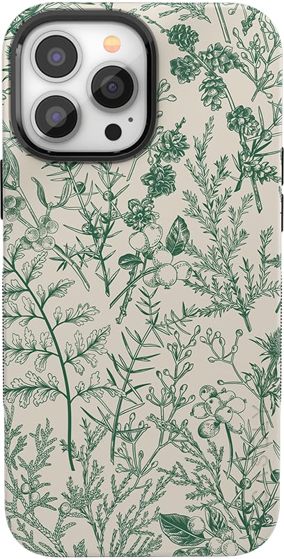 Amazon.com: Casely iPhone 13 Pro Max Case | Sage Garden | Green Floral | Compatible with MagSafe ...