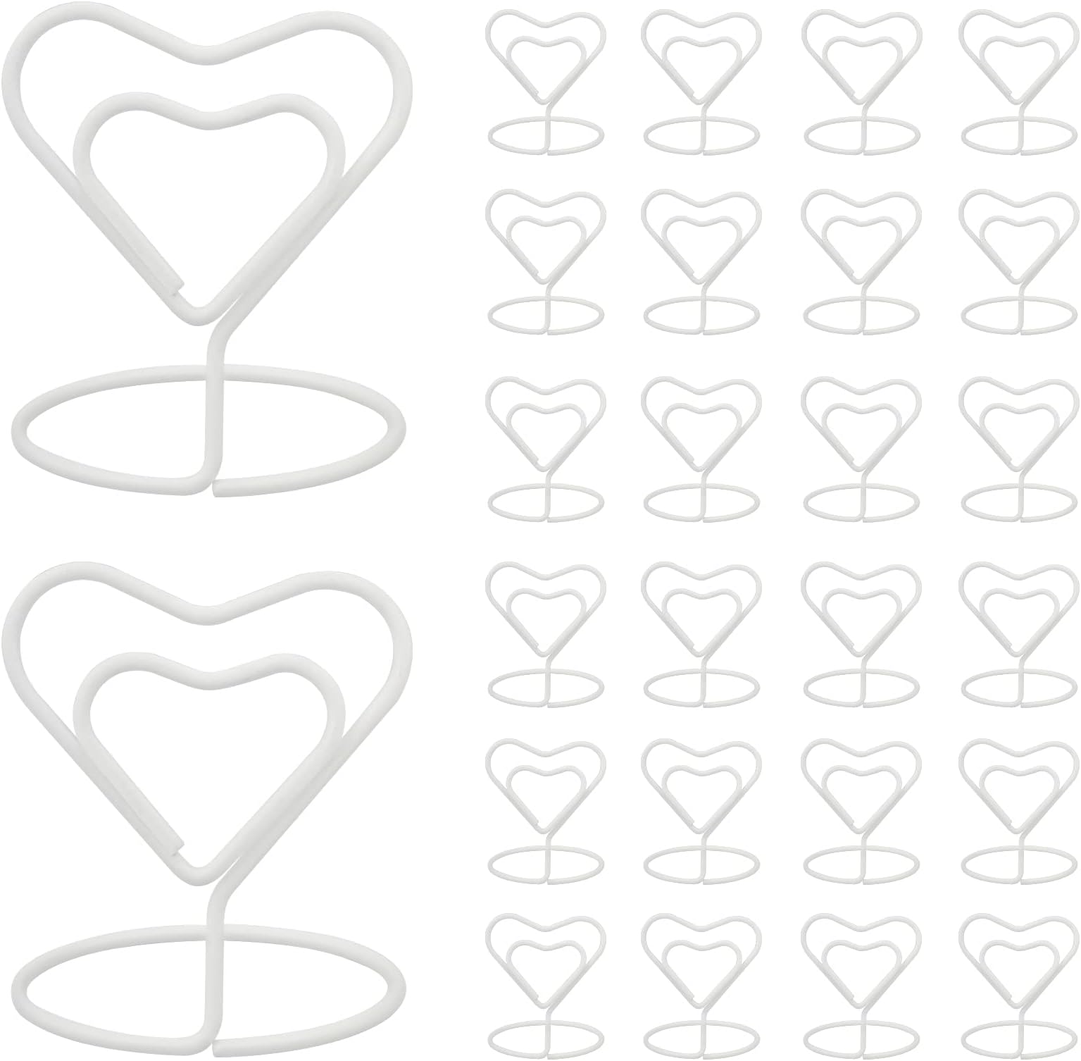 Amazon.com: CUNGLIN Gold Table Number Place Card Holders 32 PCS, Heart ...