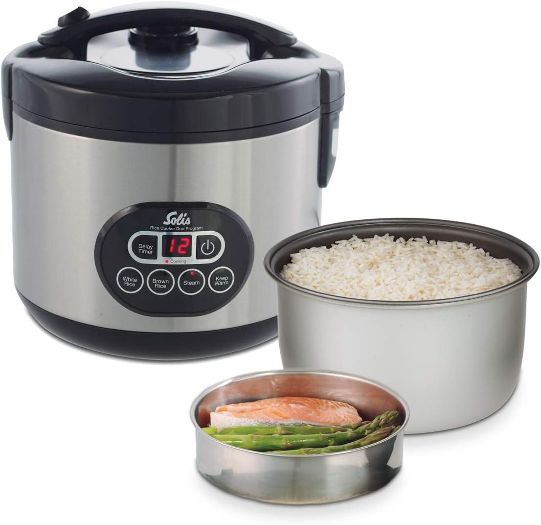 Lakeland Digital Rice Cooker 1L – 4-6 Portions White & Brown Plus ...