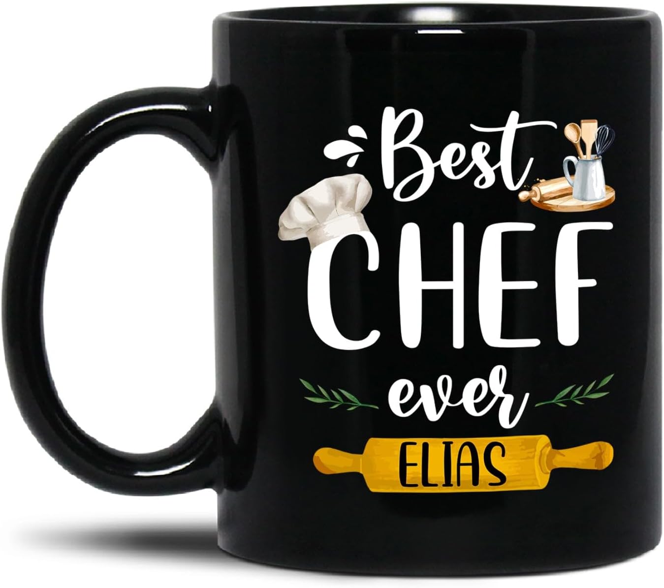 Amazon.com: Custom Best Chef Ever Ceramic Mug, New Chef Gift From ...