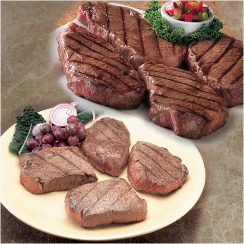 Amazon.com: 12 Steak Package - 4 (10 oz) New York Strip + 8 (8 oz ...