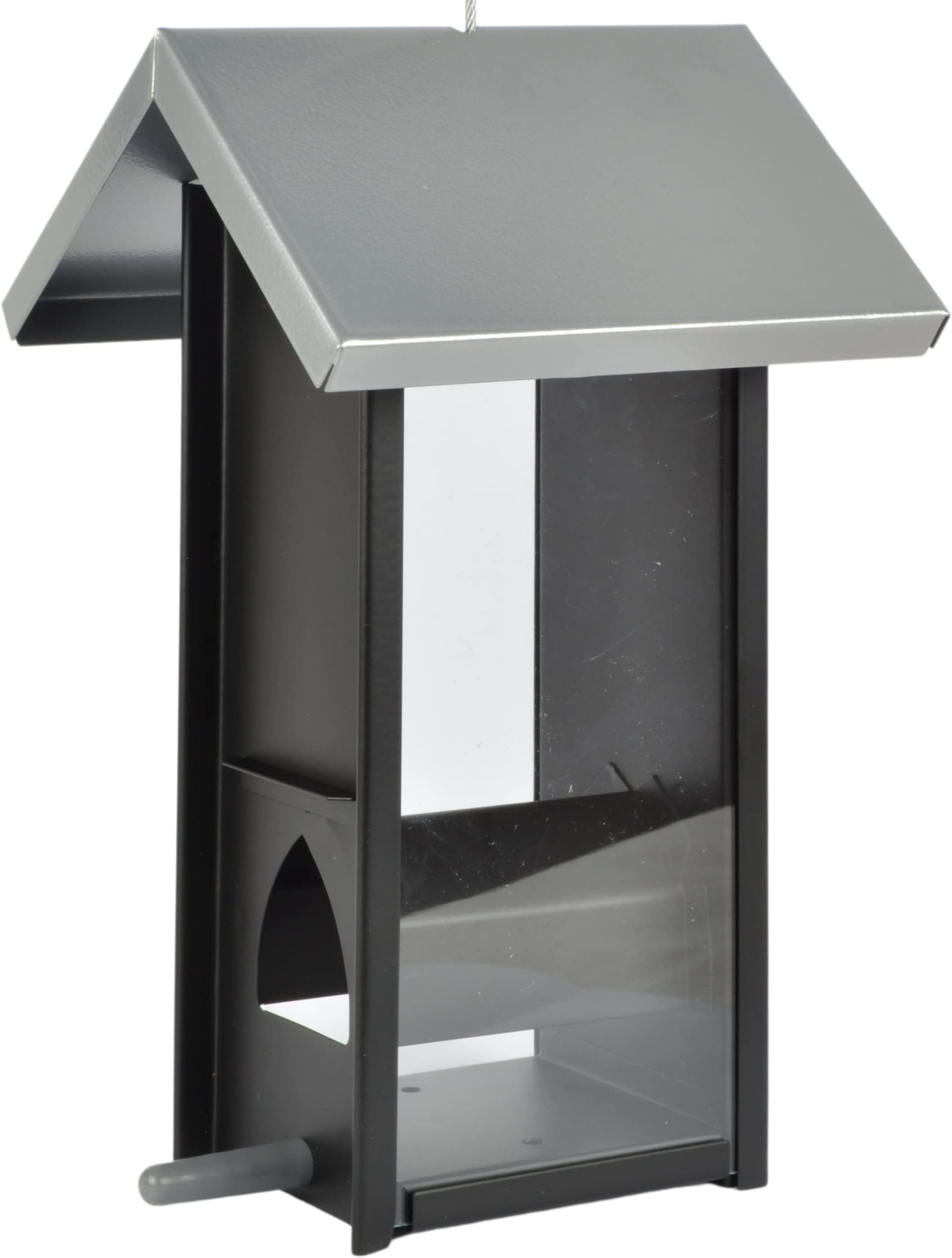 Fallen Fruits FB407 Ltd METAL HANGING BIRD TABLE Feeder, Grey : Amazon ...