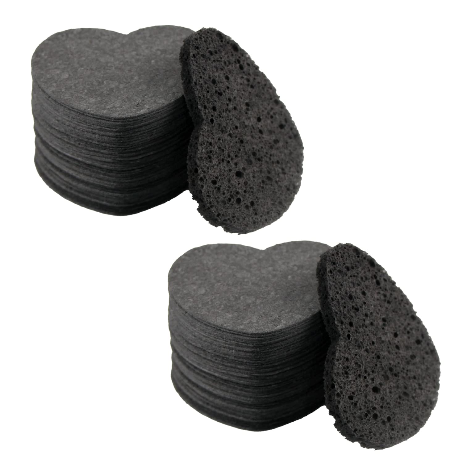 Amazon.com : 100-Count Compressed Facial Sponges for Estheticians Heart ...