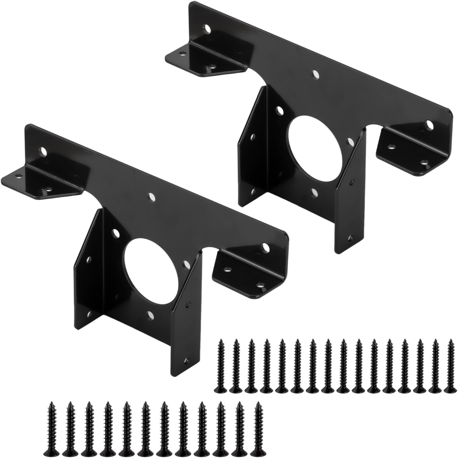 Amazon.com: uxcell 2pcs Corner Brackets, 3-Way T Brackets for 4" x 4 ...