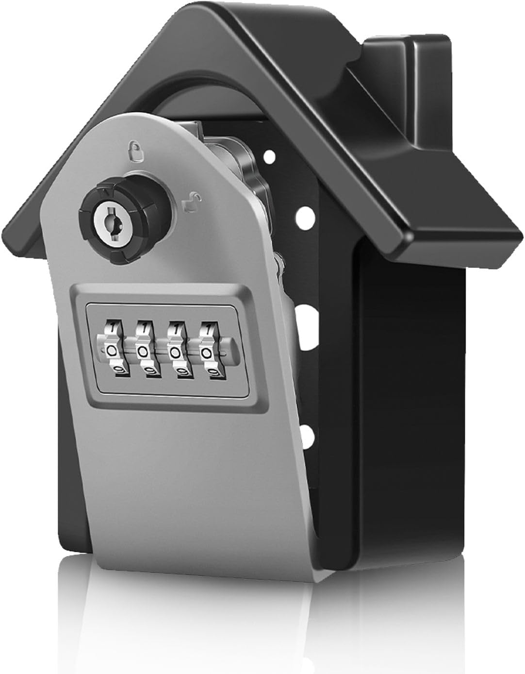 Flexzion Key Lock Box with Key Storage Safe Box, 4 Digit Combination ...