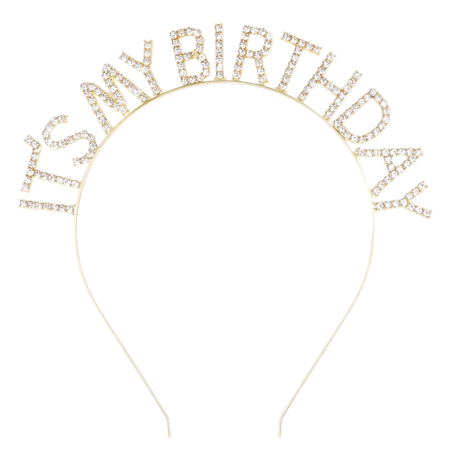 Amazon.com: ACO-UINT Gold Birthday Crown for Girls, Cute It's My ...