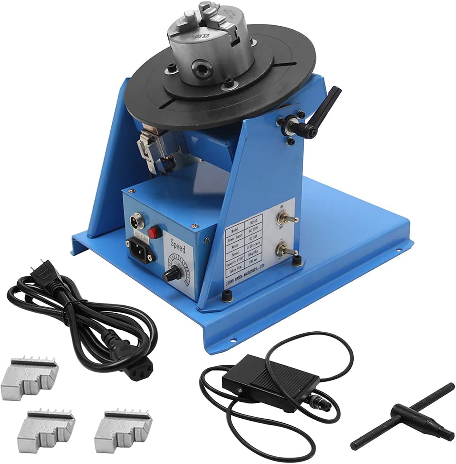 Rotary Welding Positioner 180mm Welding Turntable 0-90º Welding Rotary ...