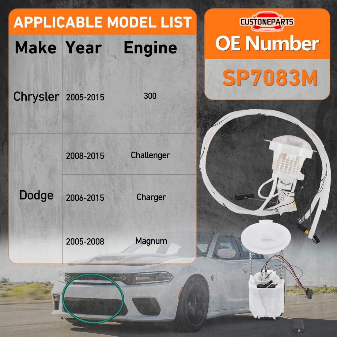 Snapklik.com : 2PCS Electric Fuel Pump Assembly w/Sending Unit FIT ...
