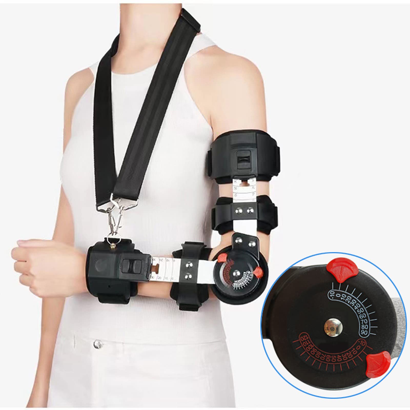 Buy Adjustable Elbow Joint Fixation Brace, Arm Support Protector, for ...