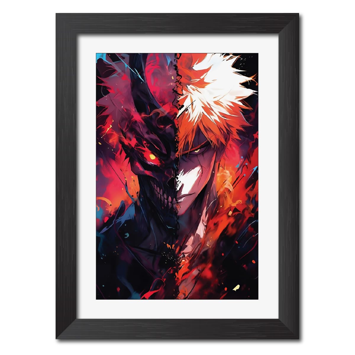 TenorArts Bleach Anime Ichigo Kurosaki AI Laminated Framed Painting ...