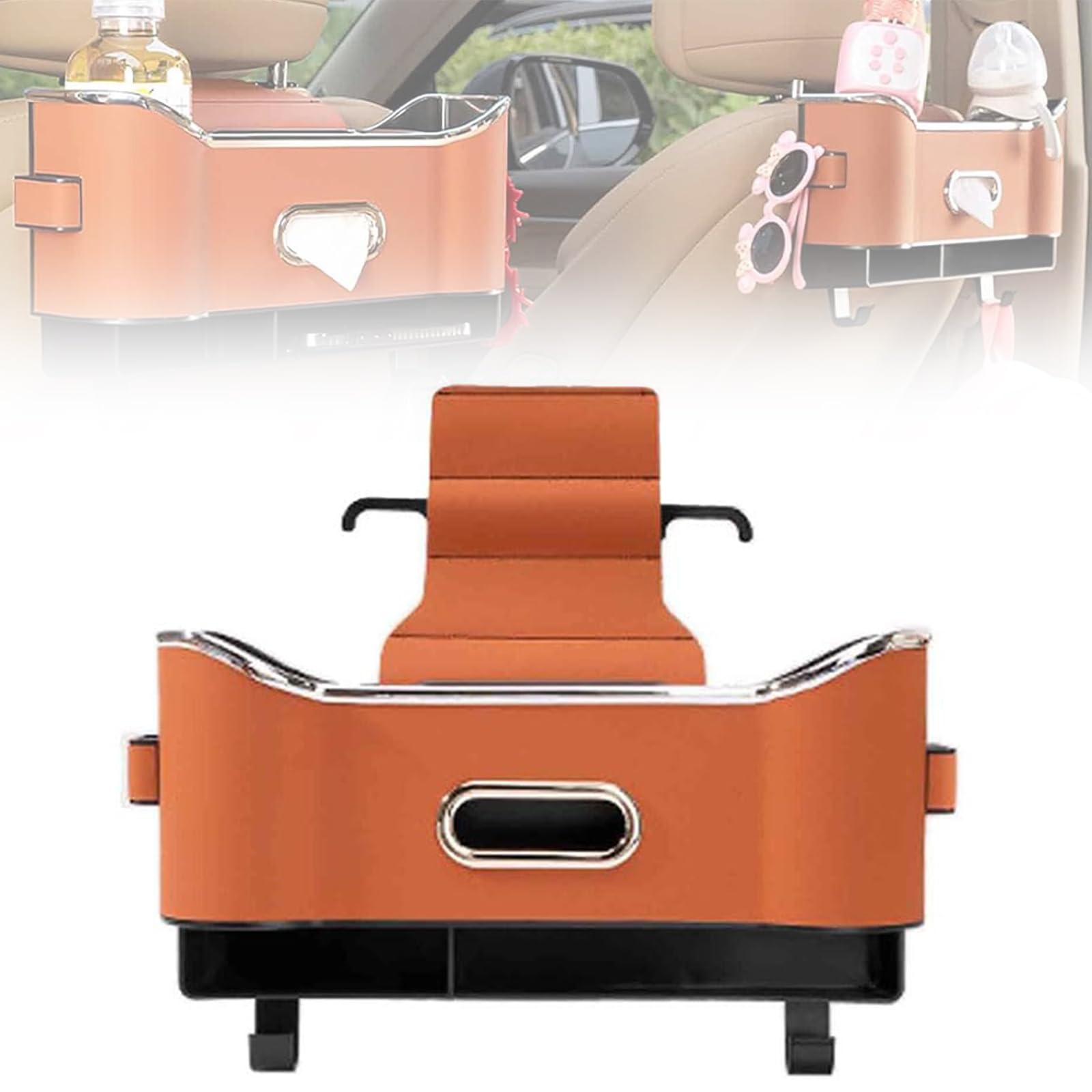 Amazon.com: Car Seat Storage Box, Multifunctional Car Seat Back Storage ...