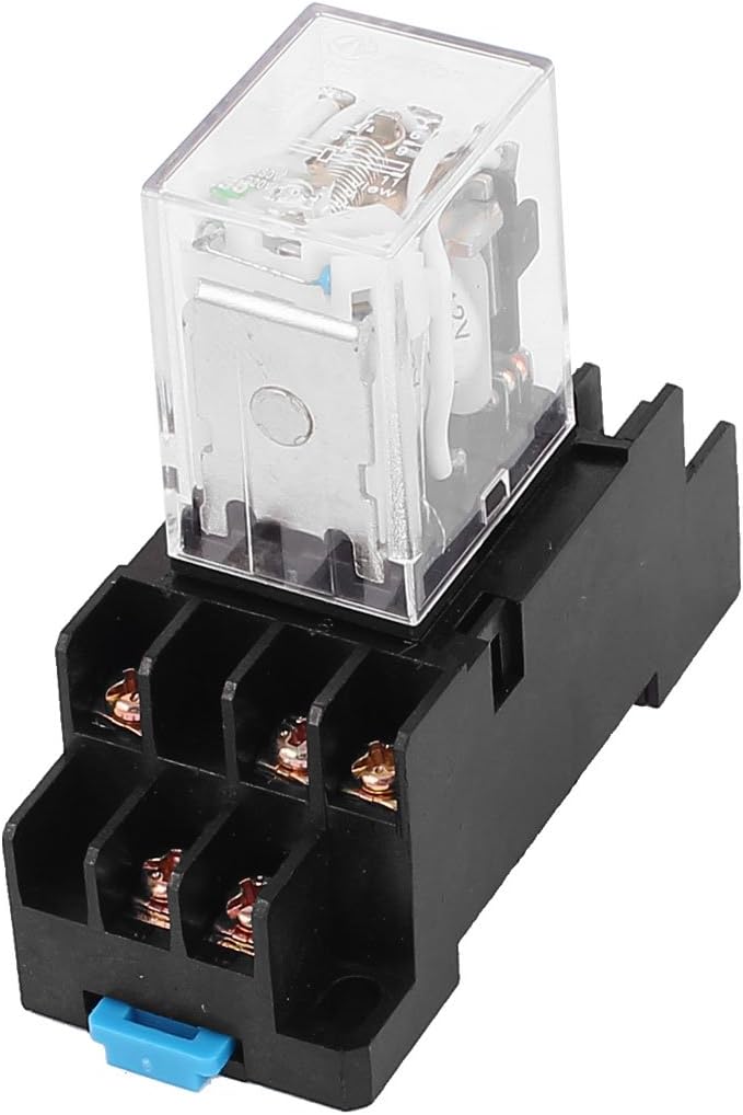 Amazon.com: Aexit HH52P-L AC Relays 220V/240V Coil 8Pin 35mm Rail Red ...