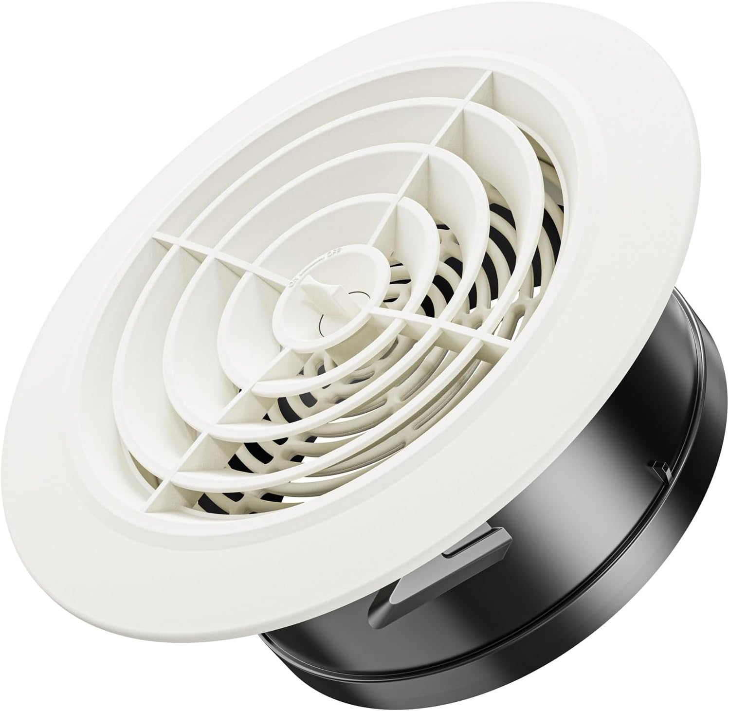 Hon&Guan 150mm / 6 Inch Round Adjustable Air Vent for wall Ceiling ...