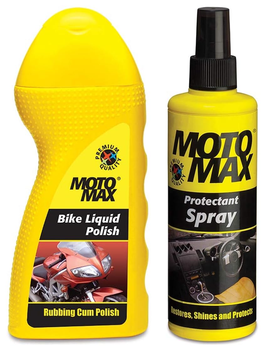Motomax Protection Spray (100 ml) & Pidilite Motomax Bike Liquid Polish ...