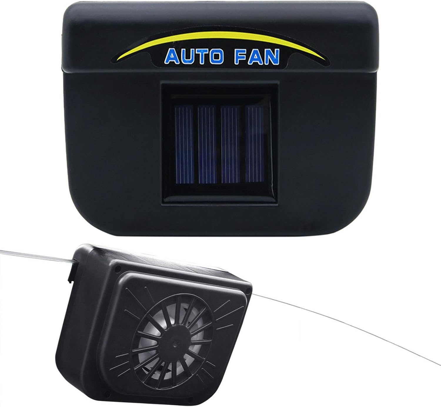 Amazon.com: Apujent Solar Car Fan Window Vent, Car Exhaust Fan, Car ...