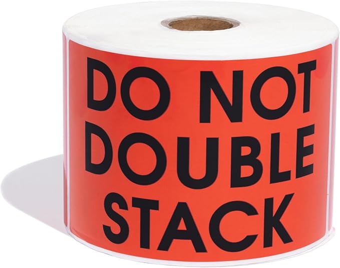 Amazon.com : Aegis Adhesives - 3" X 5" Do Not Double Stack Labels ...