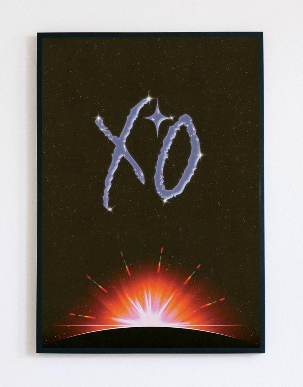 LAMIFRAME, The Weeknd XO Sign, Wall Decoration Art Framed Poster, Matte ...