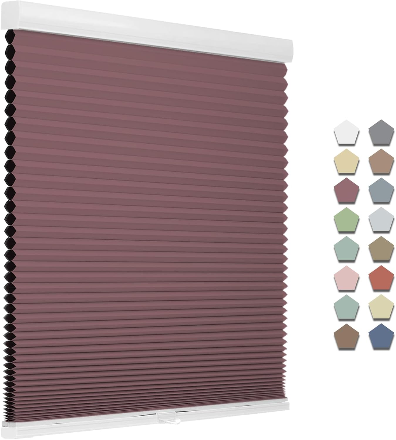 Amazon.com: Cordless Cellular Shades Blackout Honeycomb Shades for ...