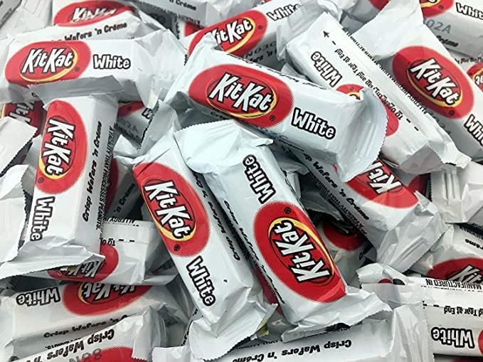 Amazon.com : KIT KAT Miniatures Wafer Candy Bars 2 Lb (WHITE KIT KAT ...