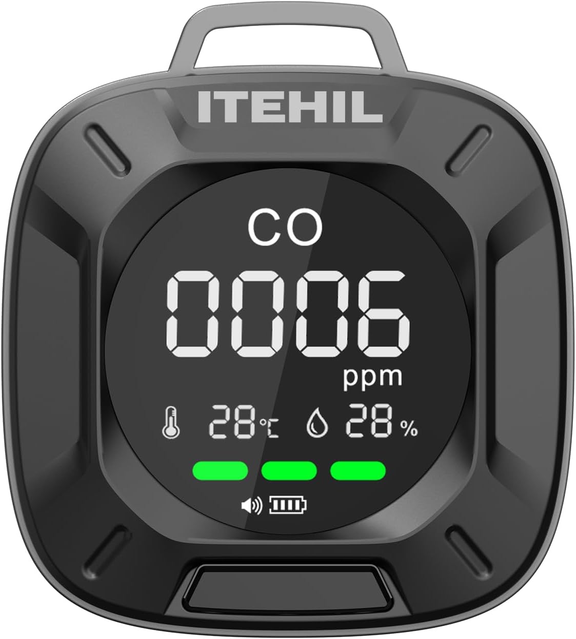 Chtoocy Portable Carbon Monoxide Detector for Travel, 120H Battery Safe ...