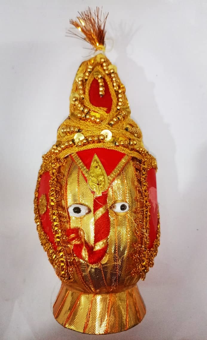Buy GAYATRI Jata nariyal Decorative Nariyal/Pooja Nariyal for Wedding ...