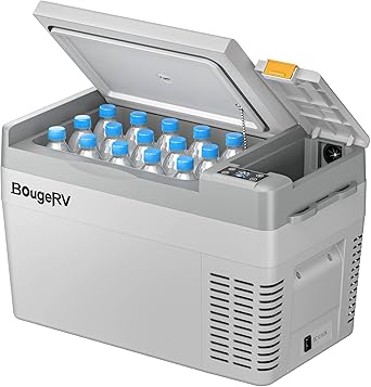 Amazon.com: BougeRV 12 Volt Refrigerator, CRPRO 26 Quart 12V Car Fridge, Portable Freezer (-8 ...