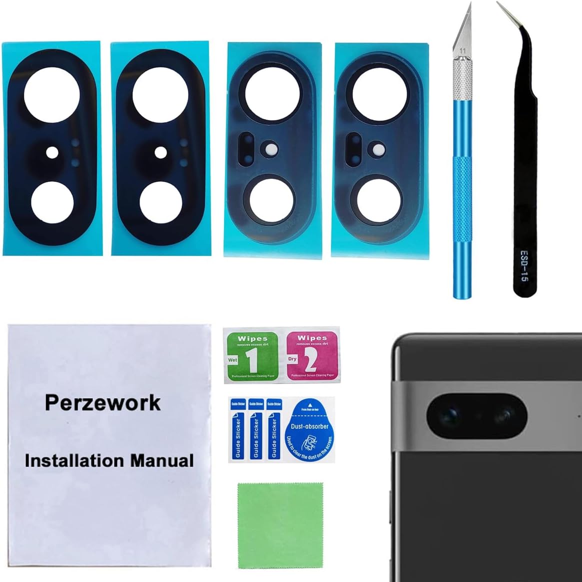 Amazon.com: 1X Eaglewireless Back Camera Glass Lens Replacement Parts ...