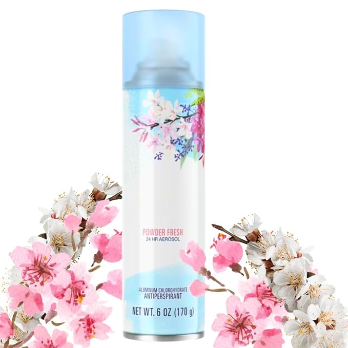 Amazon.com: Aerosol Antiperspirant Deodorant Spray, Powder Fresh Scent ...