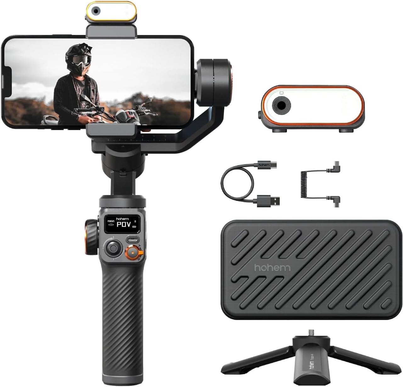 Amazon.com: hohem iSteady M6 Kit Gimbal Stabilizer for Smartphone,3 ...