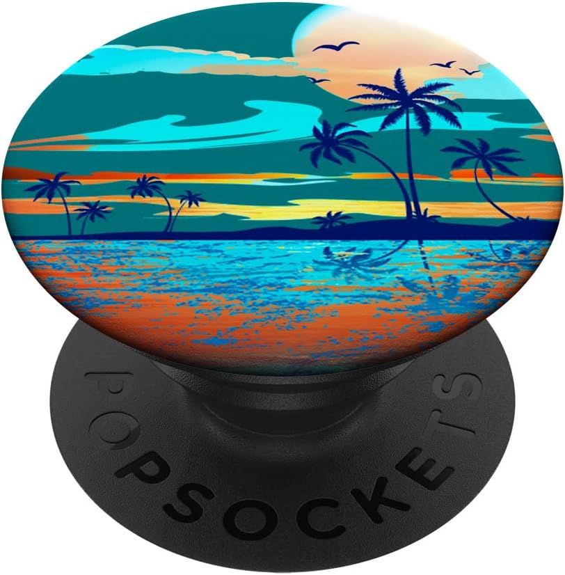 Amazon.com: Beach Vacation Caribbean Tropical Coconut Palm Tree ...