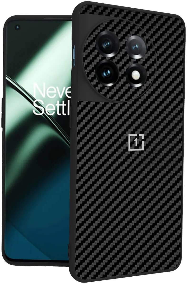 OnePlus Cover for 11 5G Aramid Fiber Bumper Case Black : Amazon.in ...