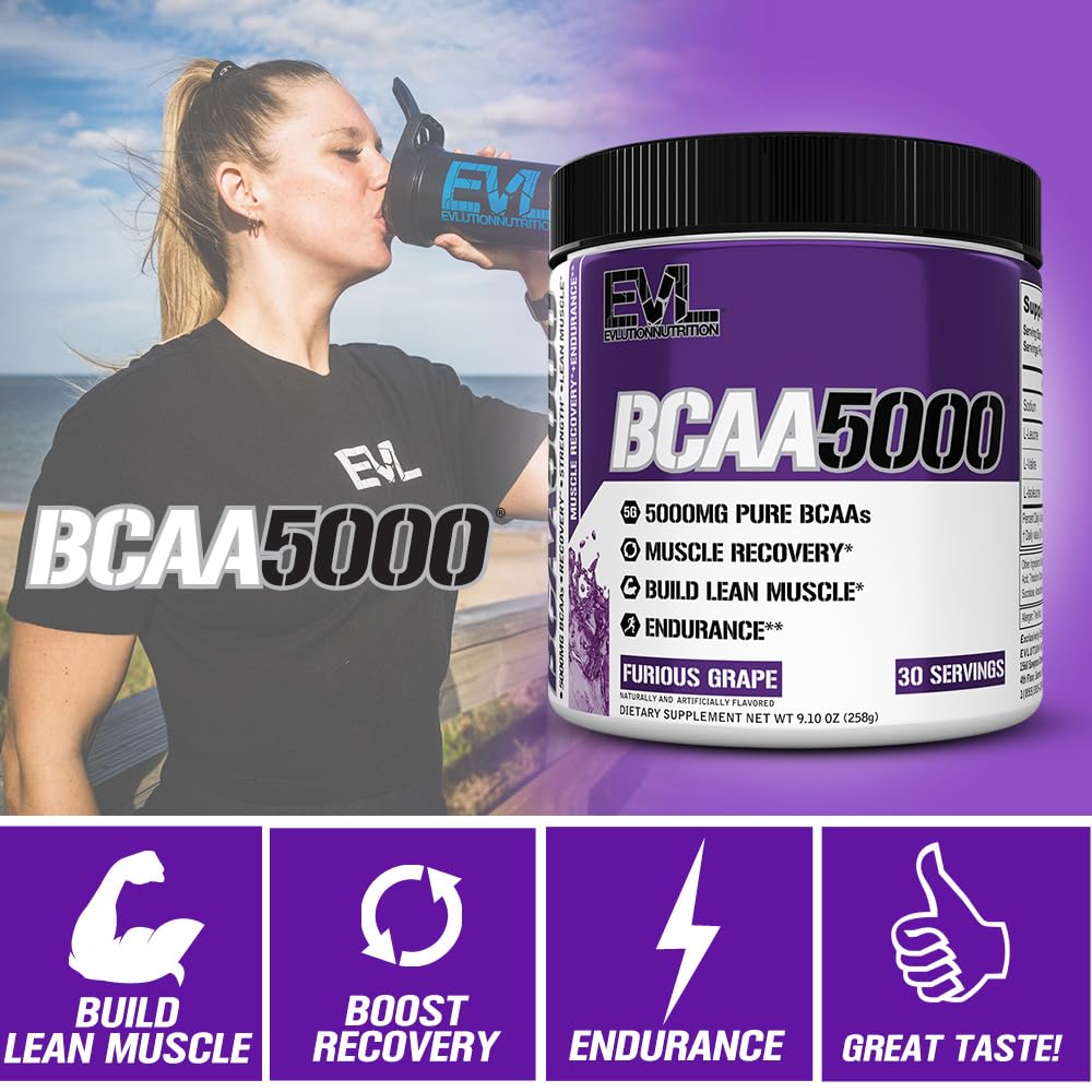 Snapklik.com : EVL BCAAs Amino Acids Powder - BCAA Powder Post Workout ...