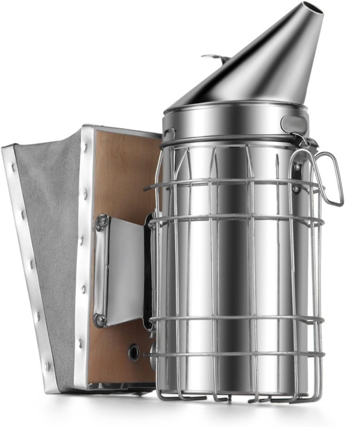 Flexzion Beehive Smoker - Bee Smoker Stainless Steel for Beekeeping, Durable Bellow & Heat ...