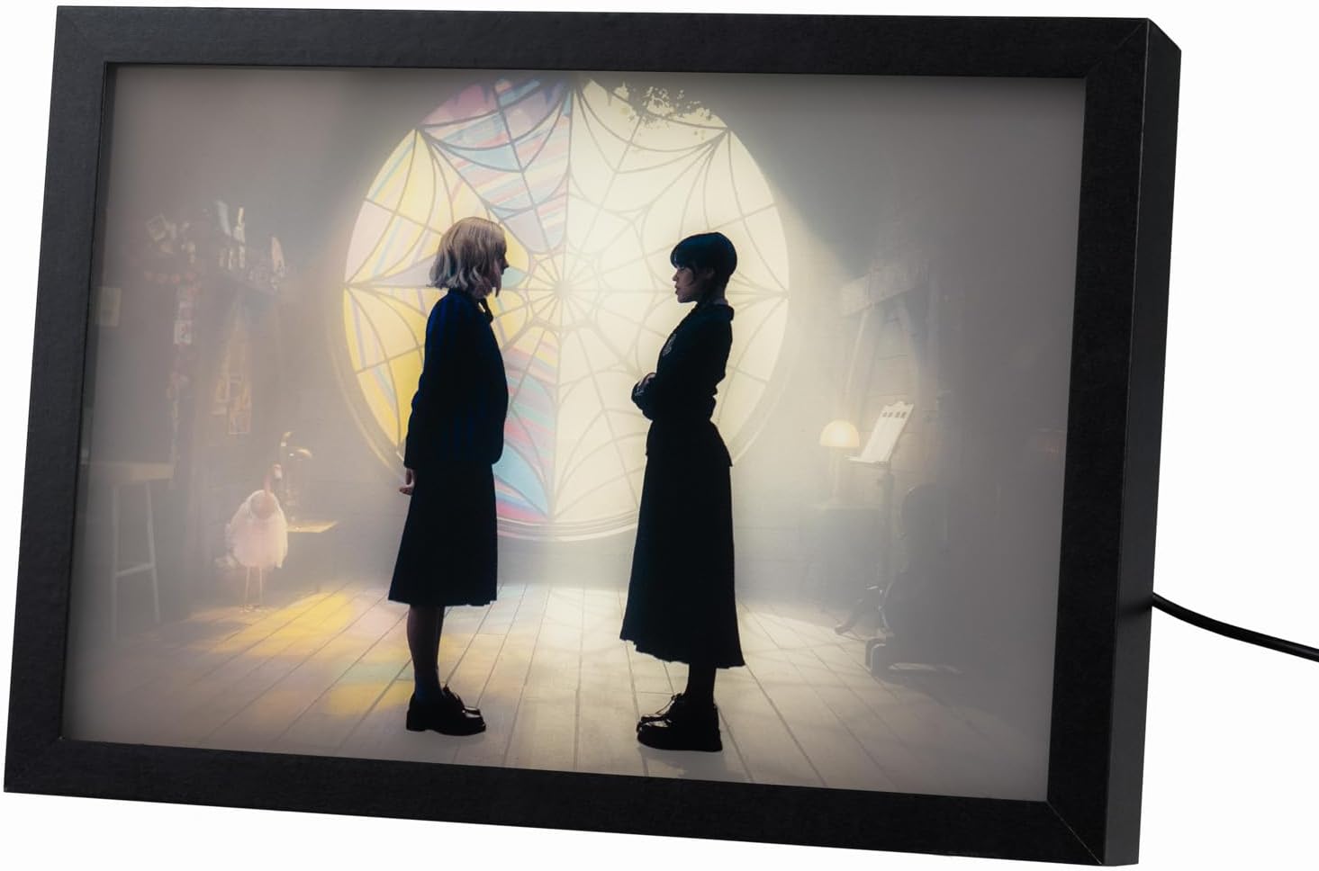 Grupo Erik Bild Wednesday Addams Lampe LED Licht Deko Rahmen mit Bild ...