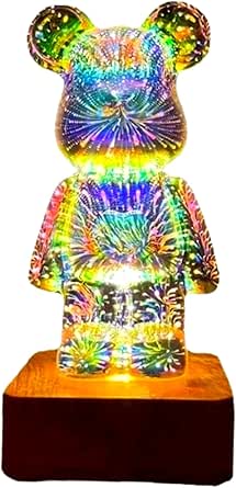 Brabola Twinkle Bear Fireworks LED Light - 3D Changing Color Night ...