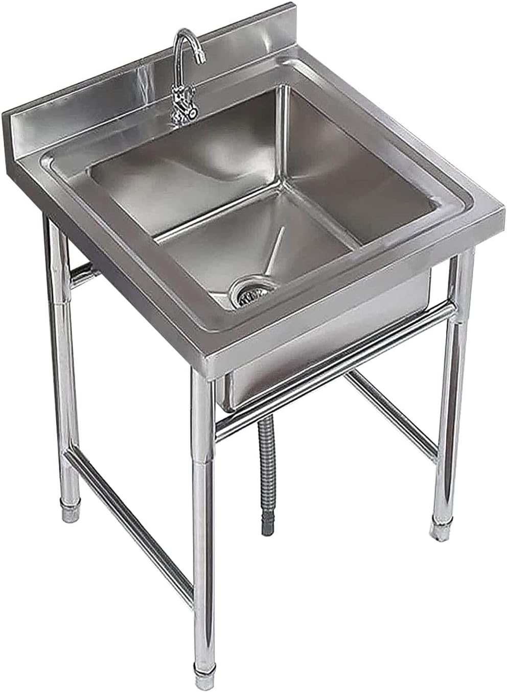 Free Standing Sink with Water Stainless Steel Commercial Catering ...
