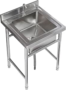 Free Standing Sink with Water Stainless Steel Commercial Catering ...
