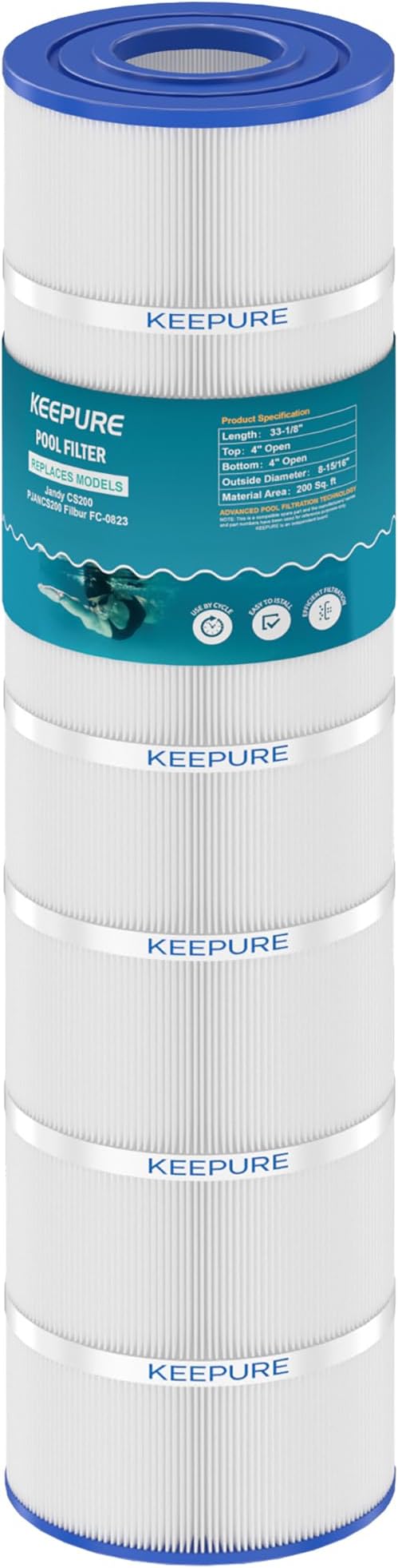 Amazon.com : PELLUCID Pool Filter Cartridge Compatible with Jandy CS200 ...