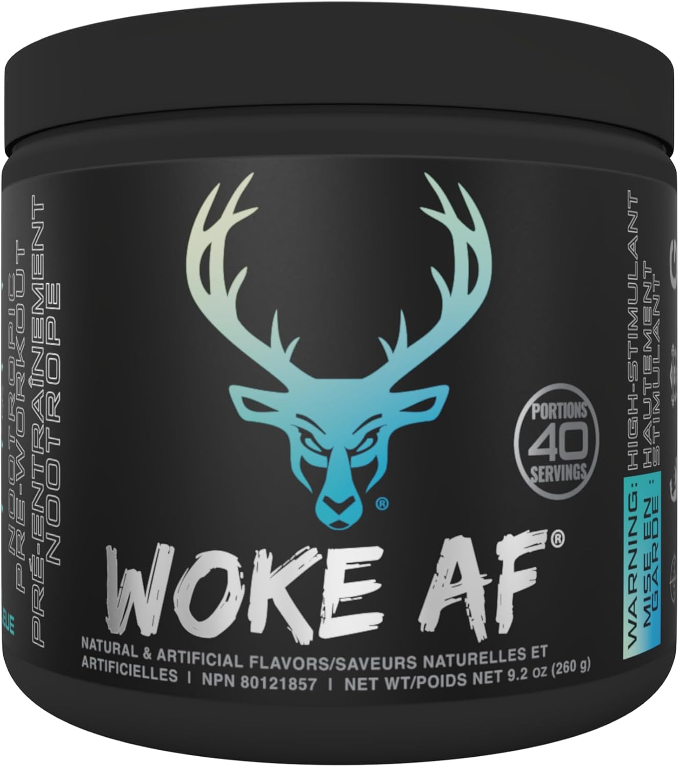 BUCKED UP Woke AF - High Stimulant Pre-Workout- Prolonged Energy & Next Level Focus Without Side ...
