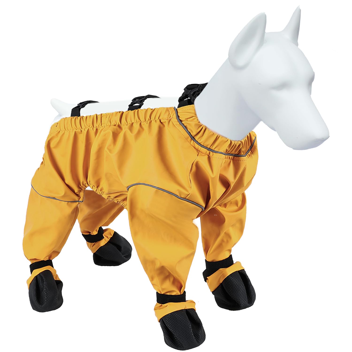 Amazon.com : Dog Paw Boots Leggings Waterproof, Suspender Booties for ...